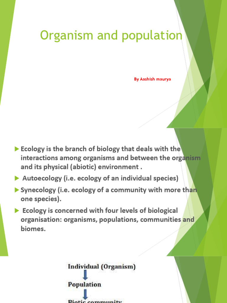 Organism and Population | PDF | Parasitism | Predation
