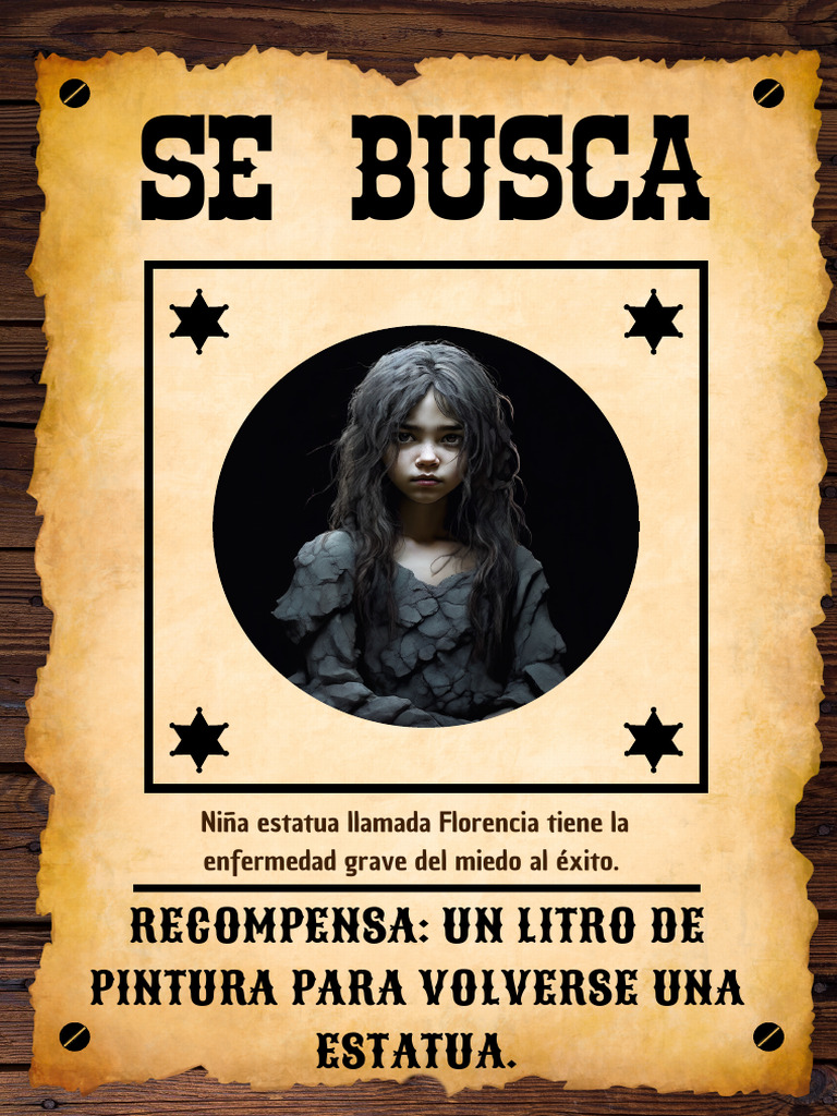 Cartel Póster Se Busca Recompensa Antiguo Marrón | PDF