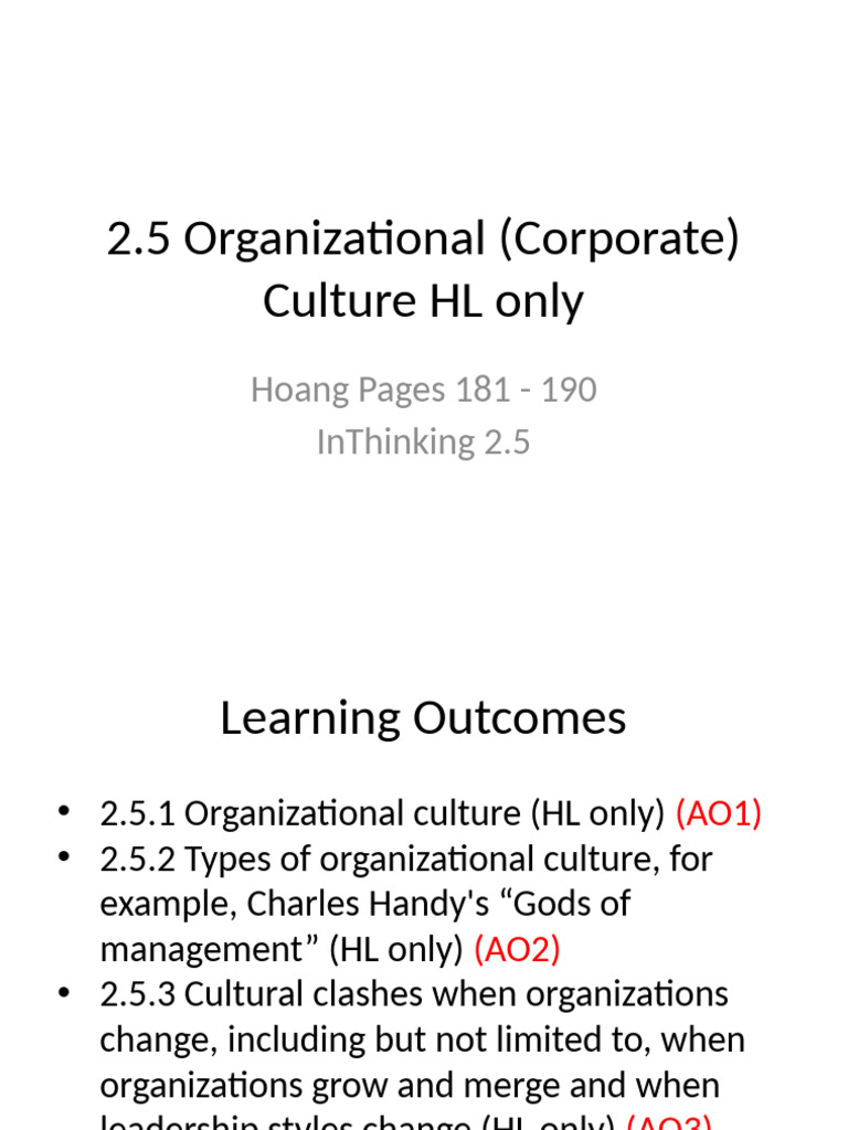 Handy's Management Culture Types | PDF | Organizational Culture ...