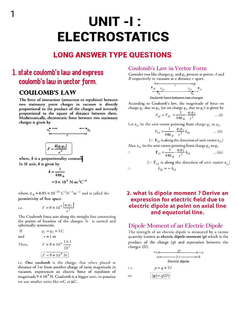 Electrostatics-3 | PDF