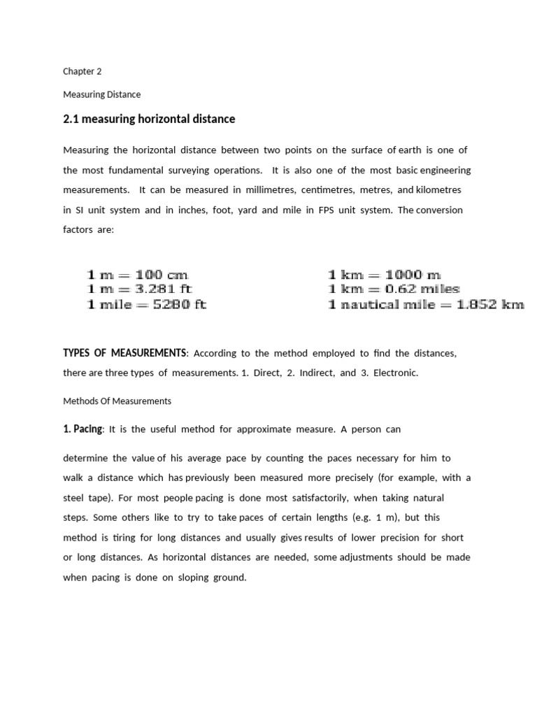 Chapter 2 Measuring Distance PDF | PDF | Observational Error | Metrology