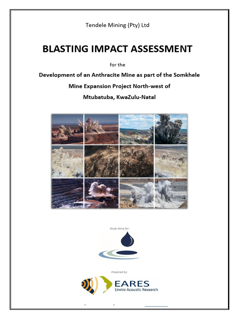 Blasting Impact Assessment for Somkhele Mine | PDF | Mining ...