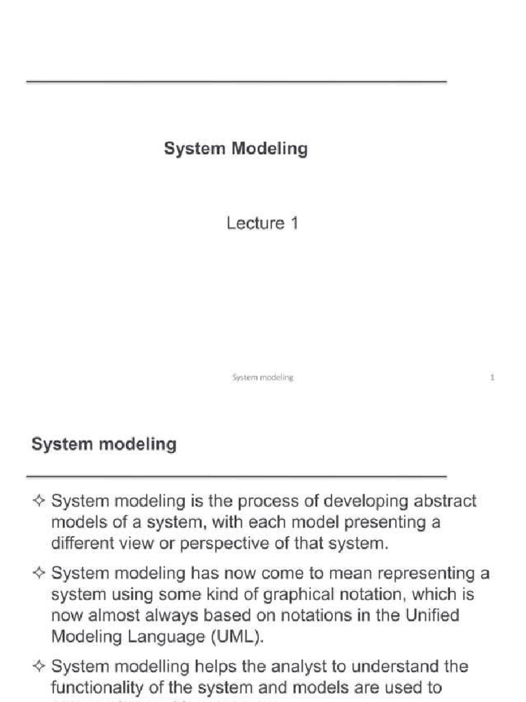 System Modeling | PDF