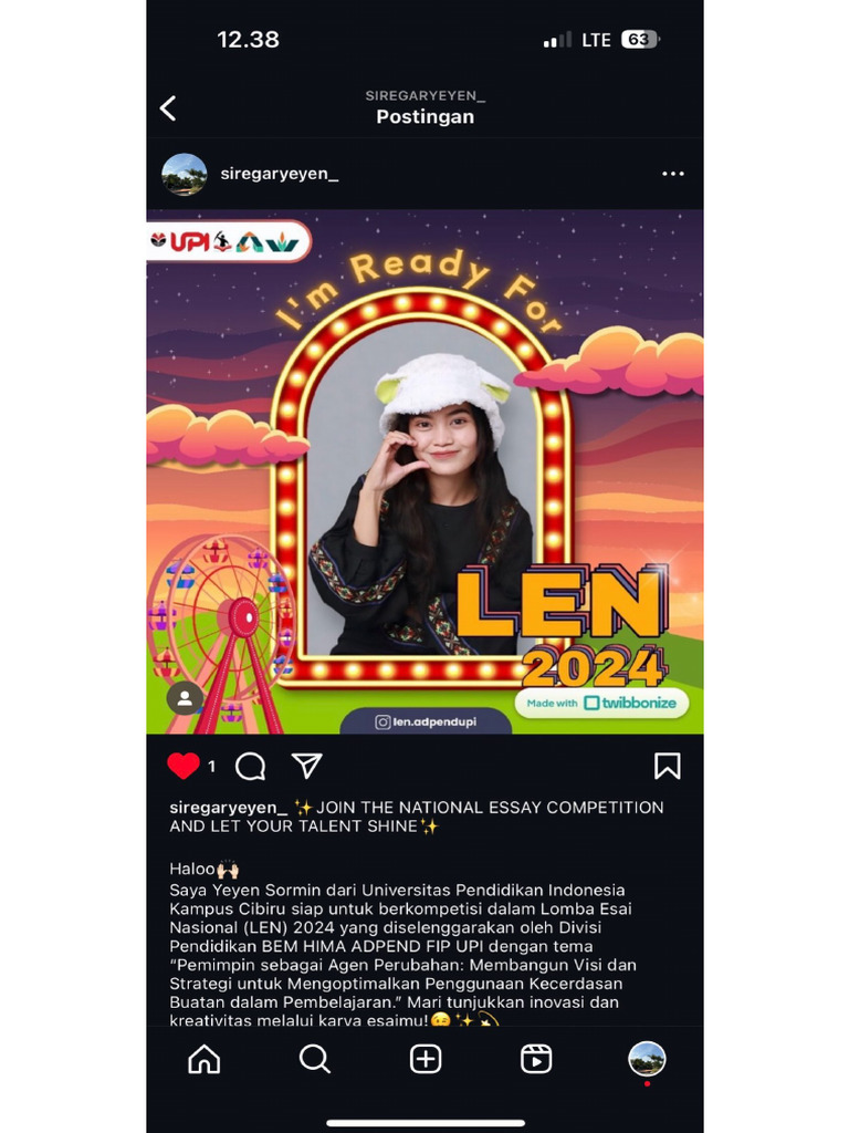 Twibbon - Yeyen Sormin | PDF