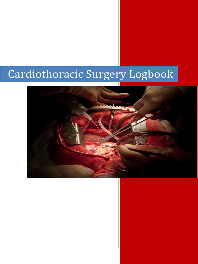 Logbook of Cardiothoracic surgery | PDF | Patient | Intensive Care Unit