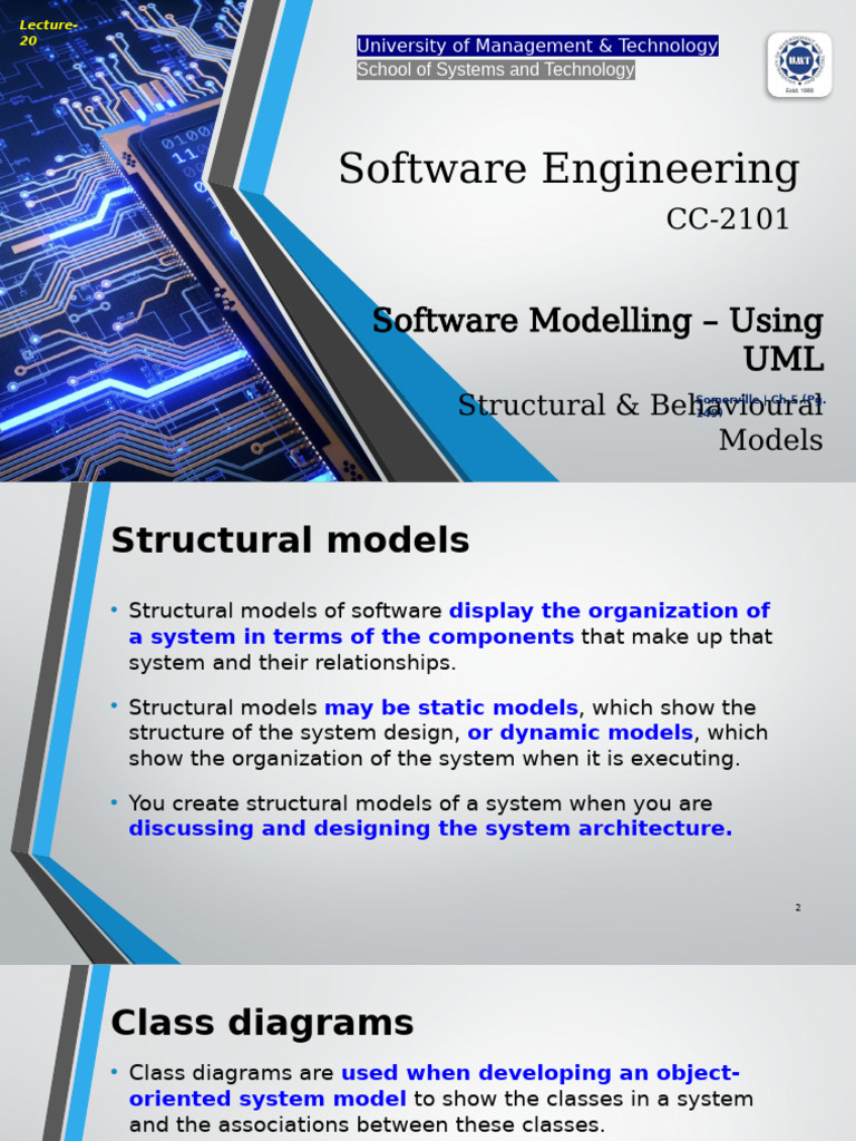 Lecture Software Modelling - UML 2 | PDF | System | Unified Modeling Language