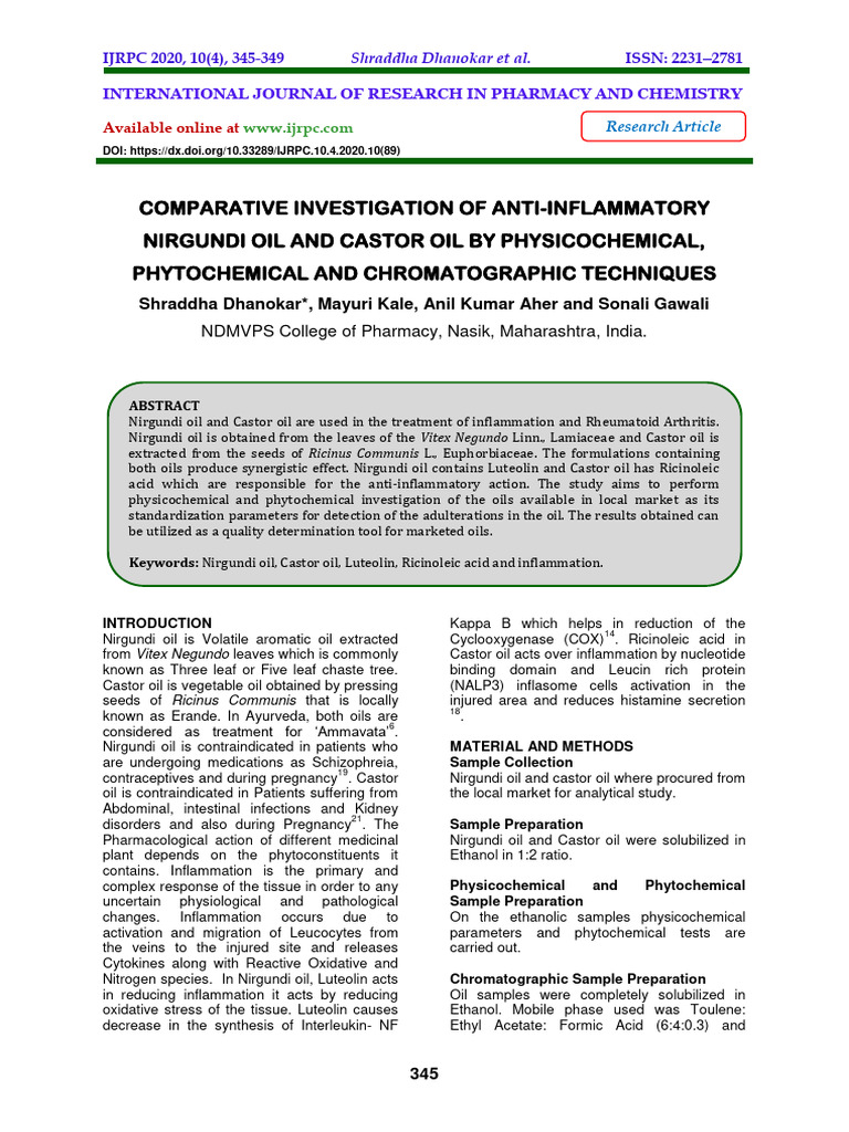 Comparative_Investigation_of_Anti_Inflam | PDF | Ethanol | Solubility