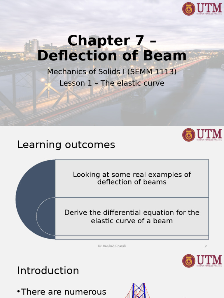 C7L1 - The Elastic Curve | PDF | Bending | Beam (Structure)
