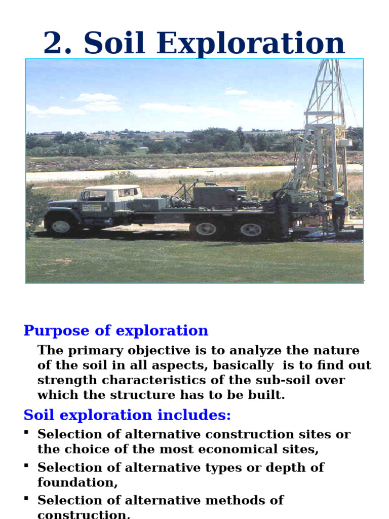 Chapter 2 Soil Exploration | PDF