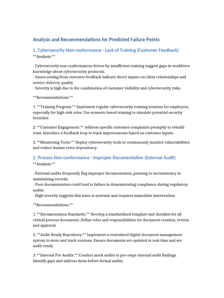 Predicted Failure Points Analysis | PDF | Computer Security | Security