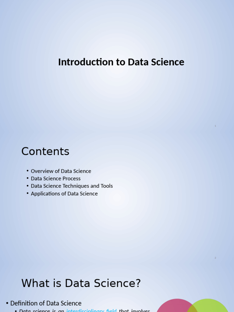 Selected Topics - Datascience | PDF | Data Science | Machine Learning