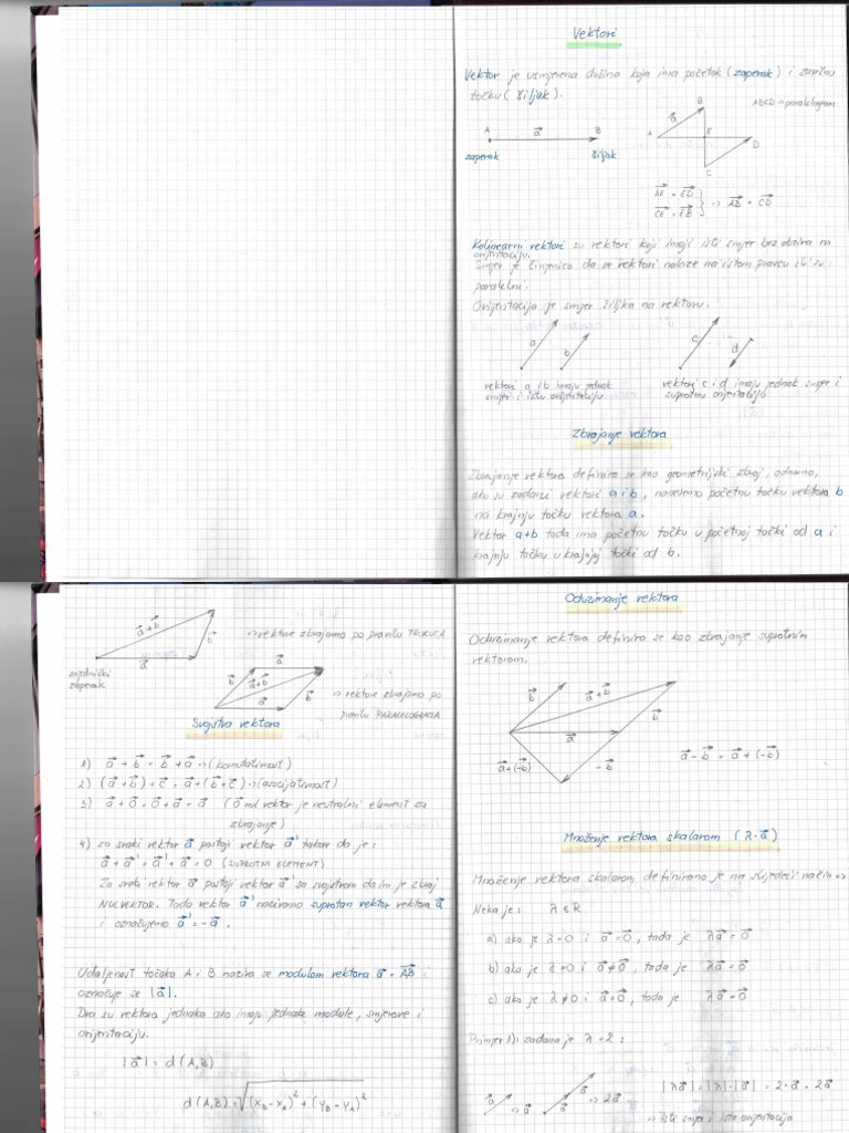 Vektori (2. Kol) | PDF