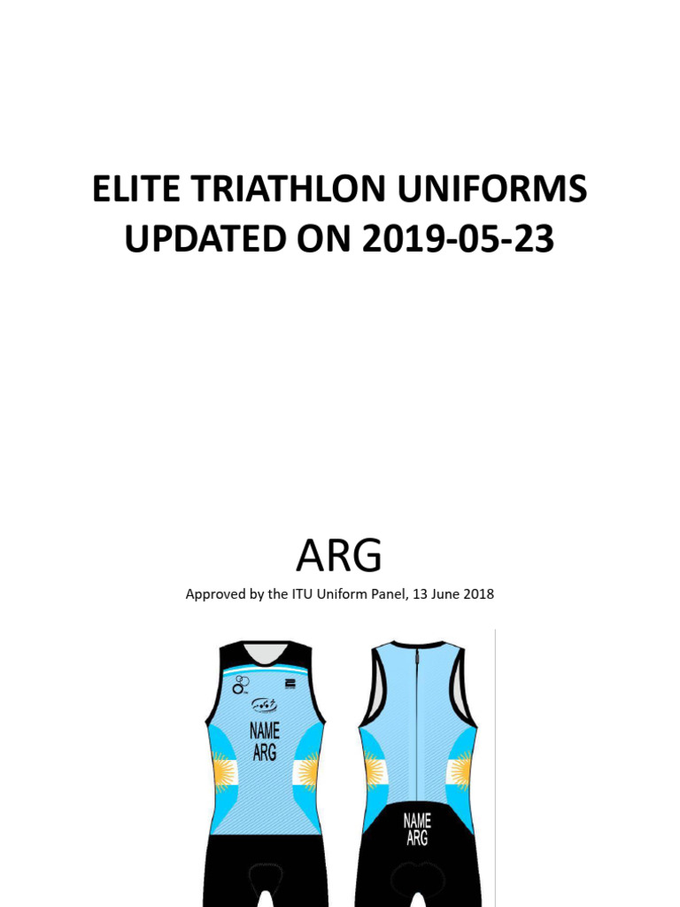 Elite Triathlon Uniform 23-05-20191 | PDF | Triathlon | Multisports