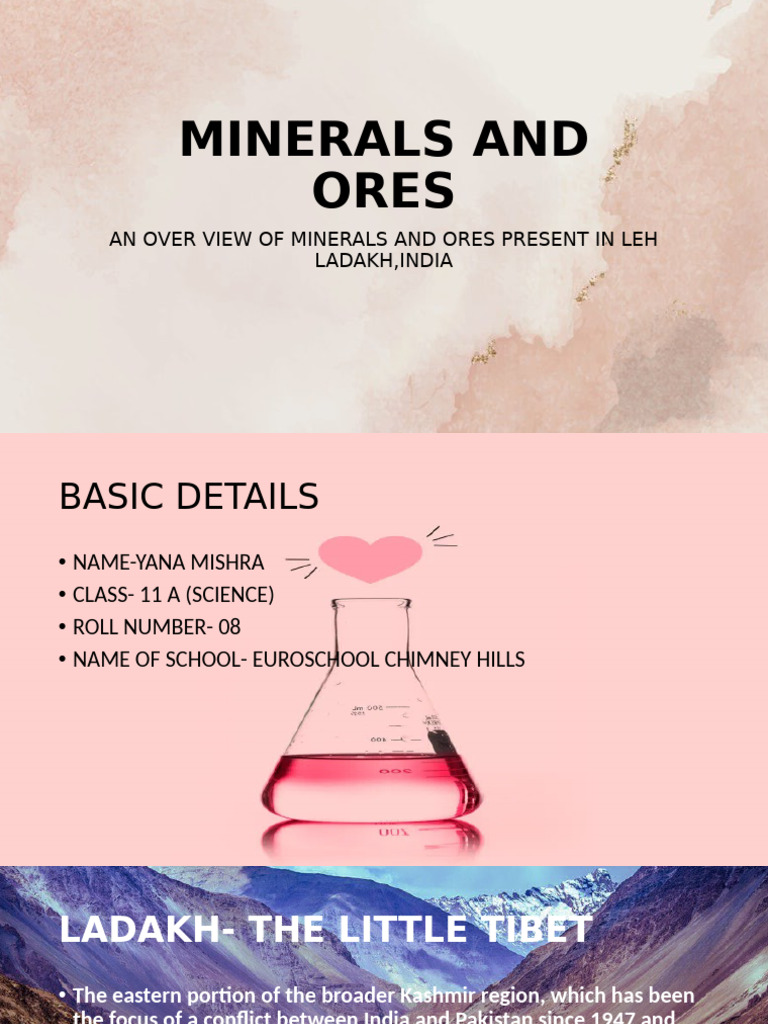 MINERALS AND ORES Chemistry Homework | PDF | Marble | Ore