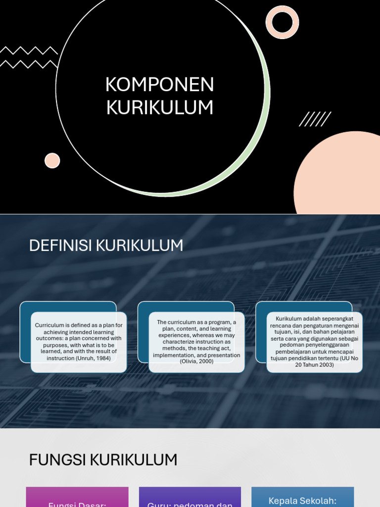 Komponen Kurikulum | PDF