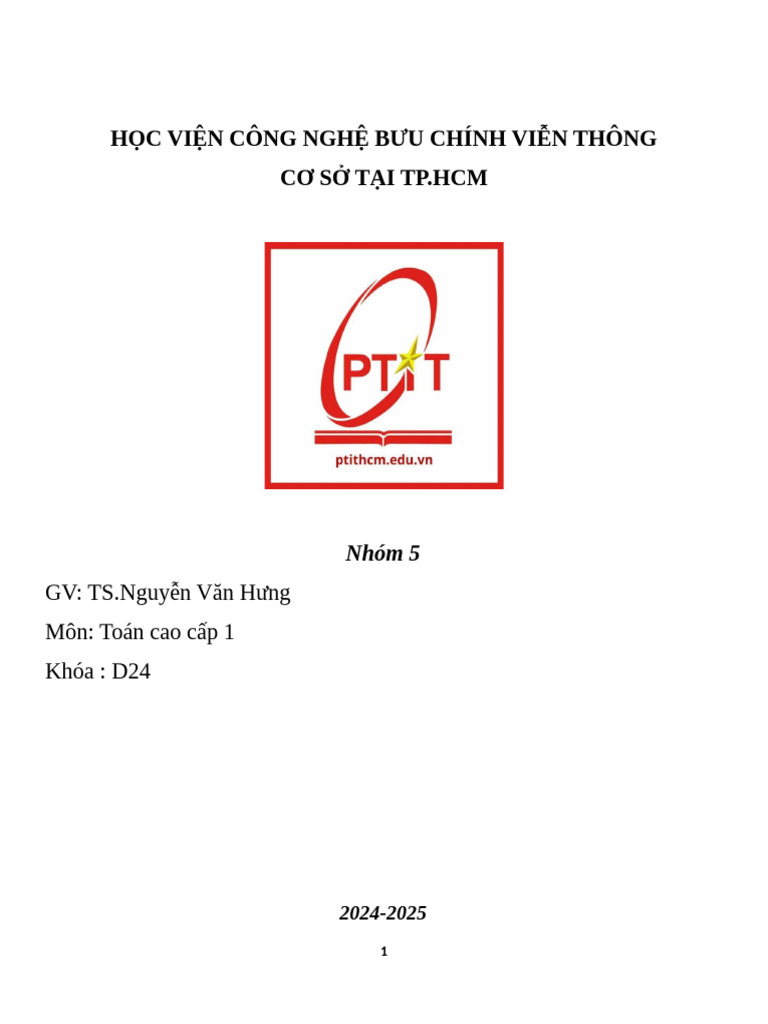Ptit TCC1 Nhom5 | PDF