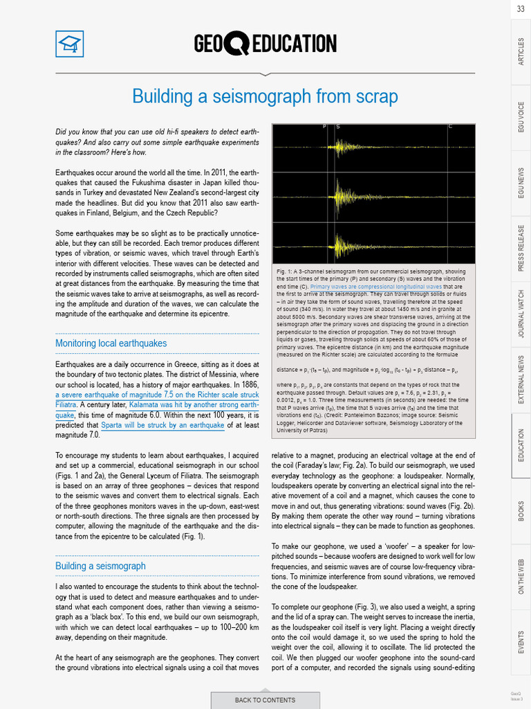 education | PDF | Seismology | Earthquakes