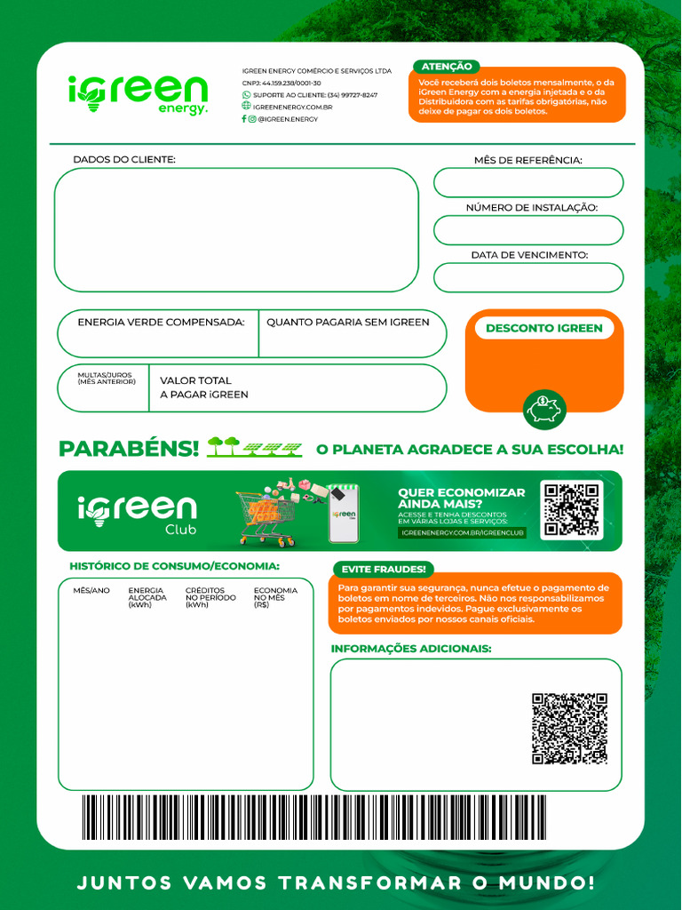 Boleto iGreen Dez | PDF