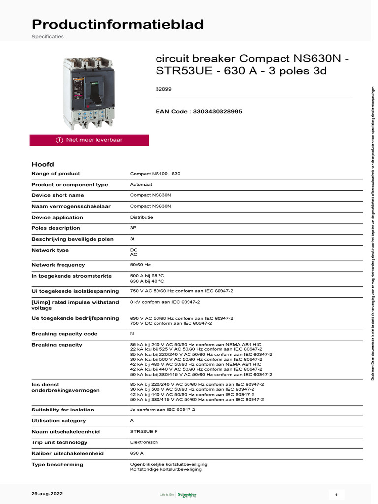Compact NS - 630A - 32899 | PDF