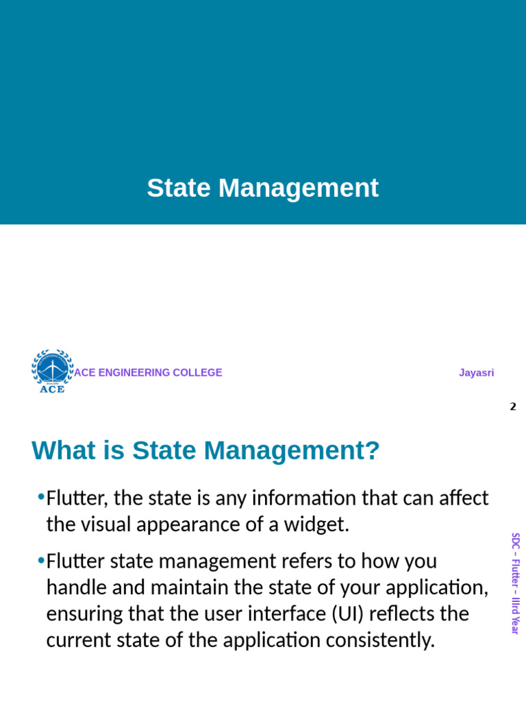 Exp 5b State Management in Flutter | PDF | Computer Science | Computing