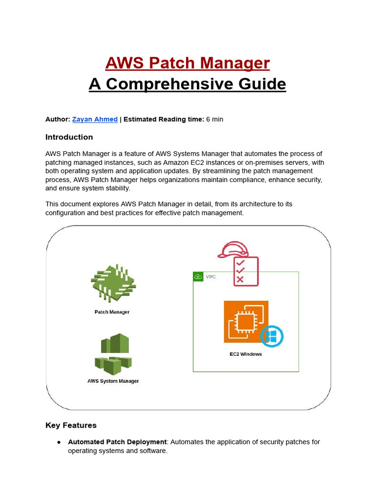 AWS Patch Manager_ A Comprehensive Guide | PDF | Operating System ...