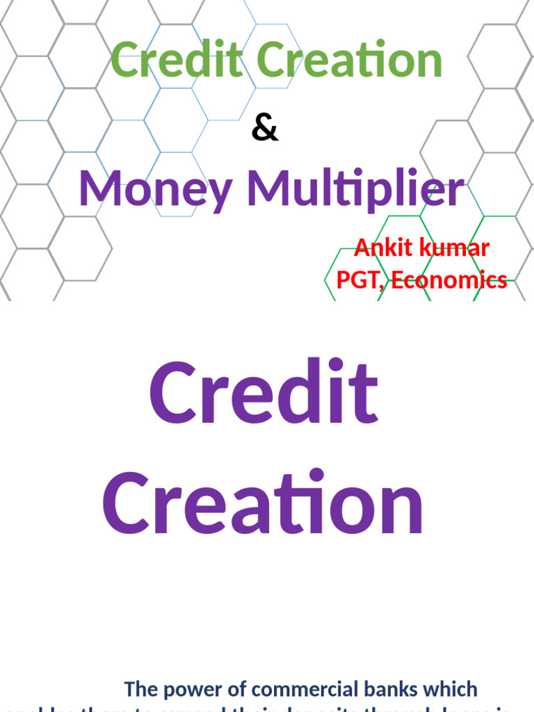 11. Credit Creation | PDF | Banks | Money Creation
