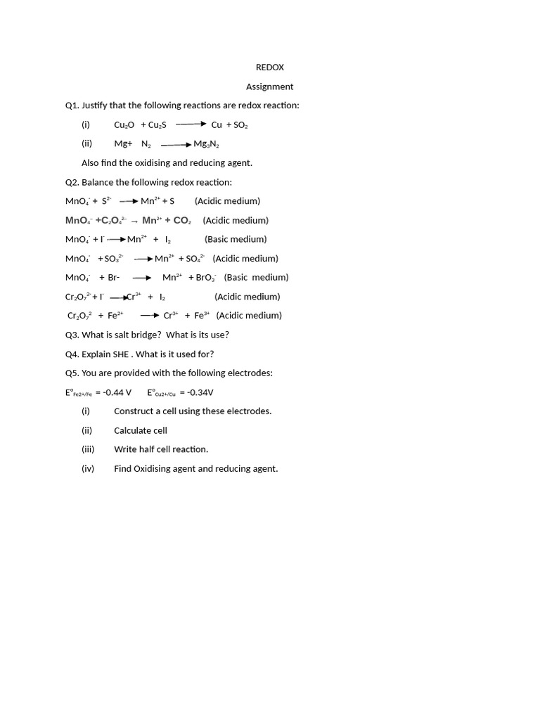 REDOX Final 2024 | PDF