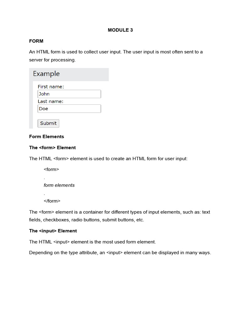 MOdule 3-1 | PDF | Html | Hypertext