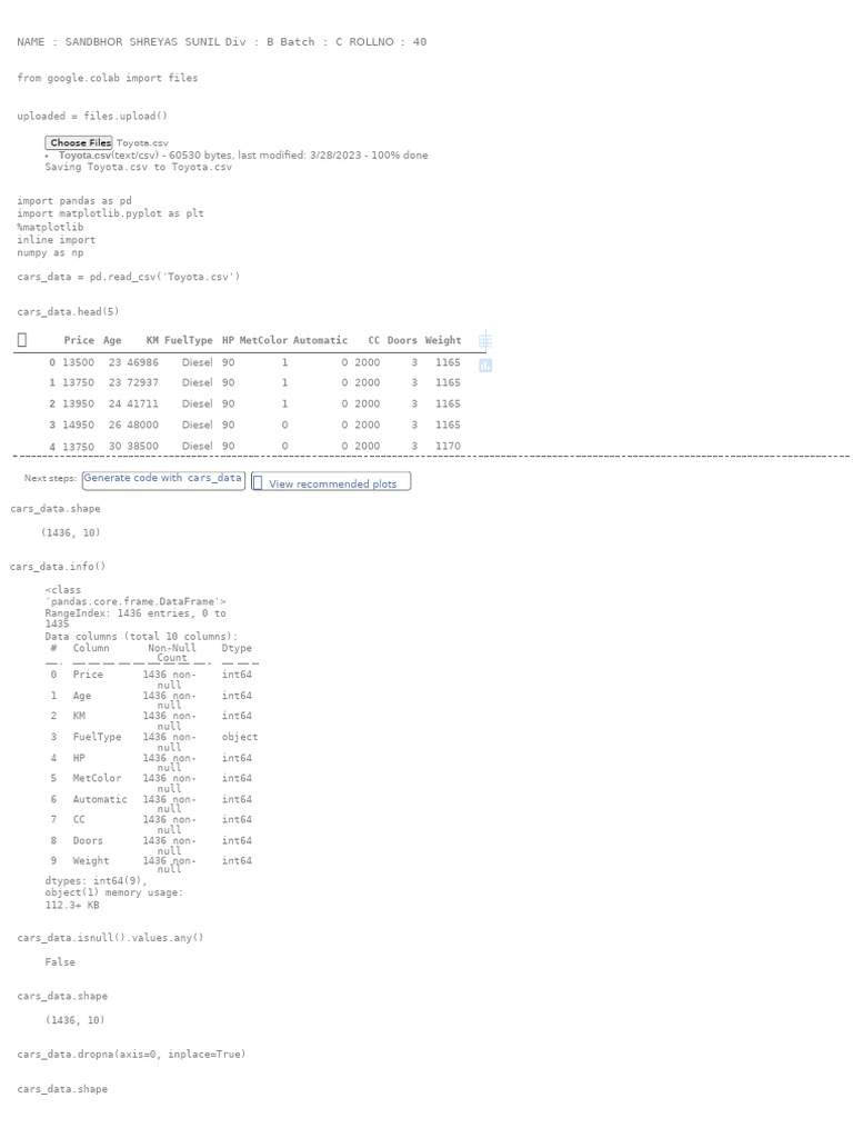 Practical 2 .Ipynb - Colab (1) - Copy (1) | PDF | Computer Programming | Computing