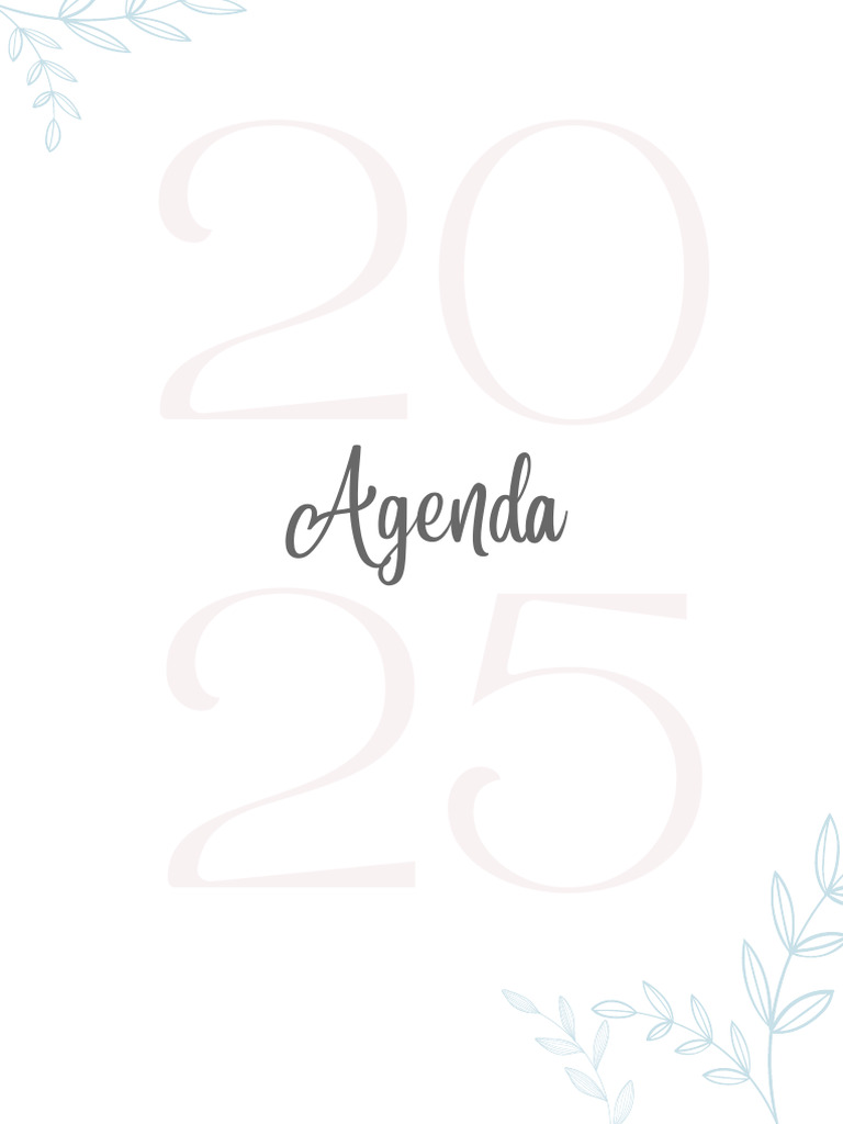 Agenda 2025 - 20241228 - 103143 - 0000 | PDF