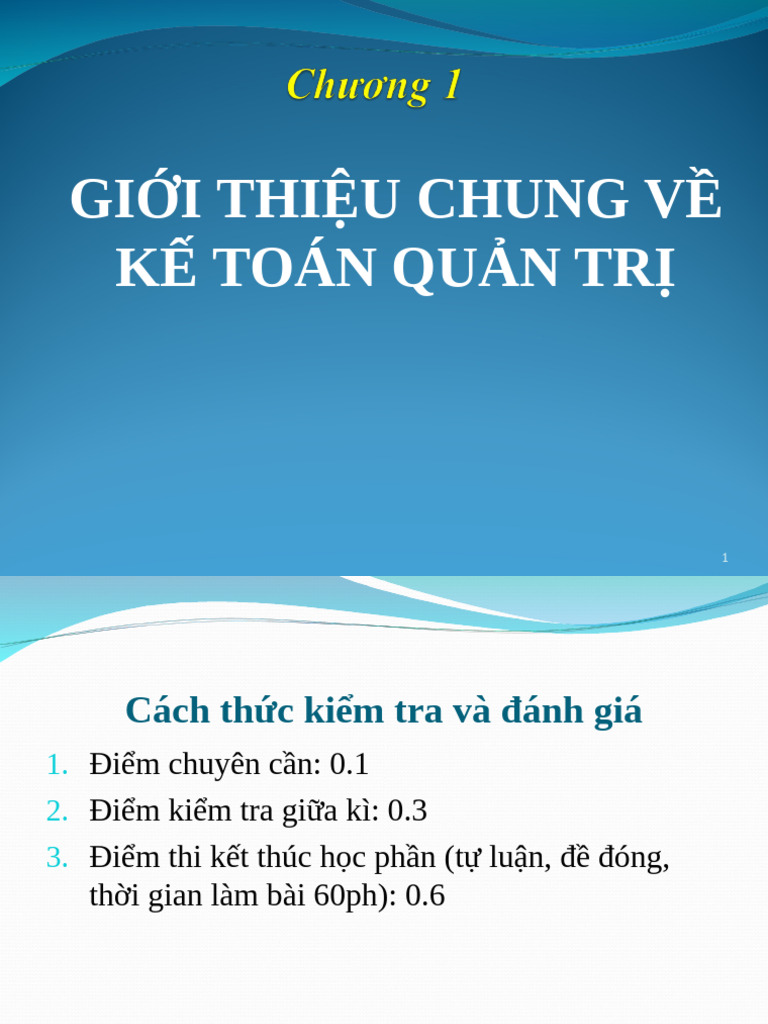 Chương 1 - Giới Thiệu KTQT | PDF