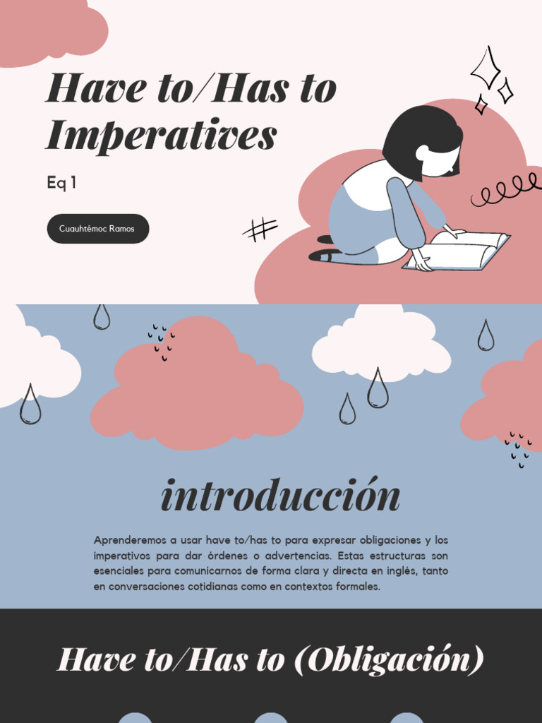 Uso de "Have to/Has to" e Imperativos | PDF | Verbo | Lingüística