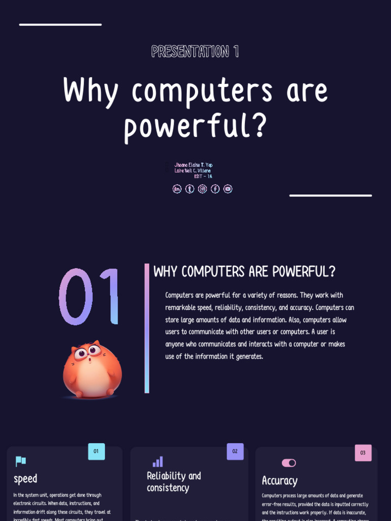 Why Computers Are Powerful Classifying Computers Yap Villena BSIT 1A ...