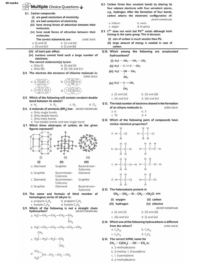 Organic Test - 28th Dec | PDF