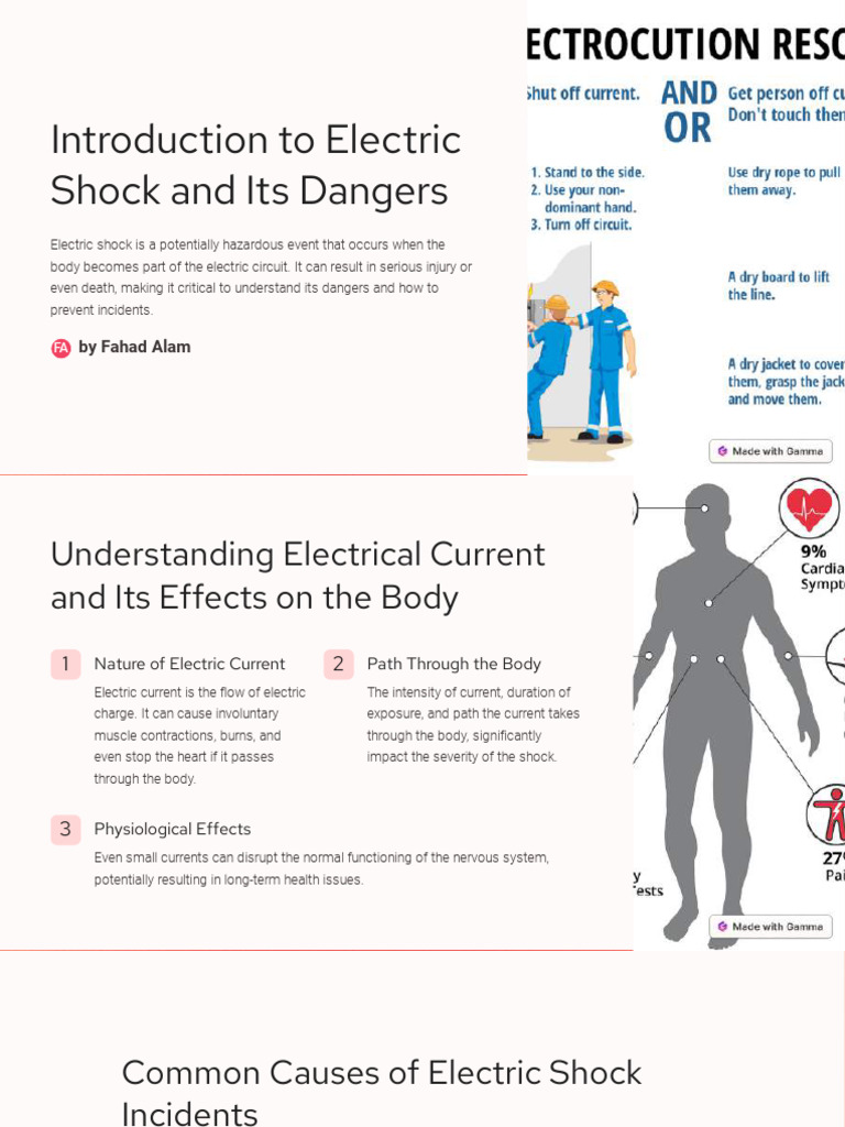 Introduction To Electric Shock and Its Dangers - Compressed | PDF ...
