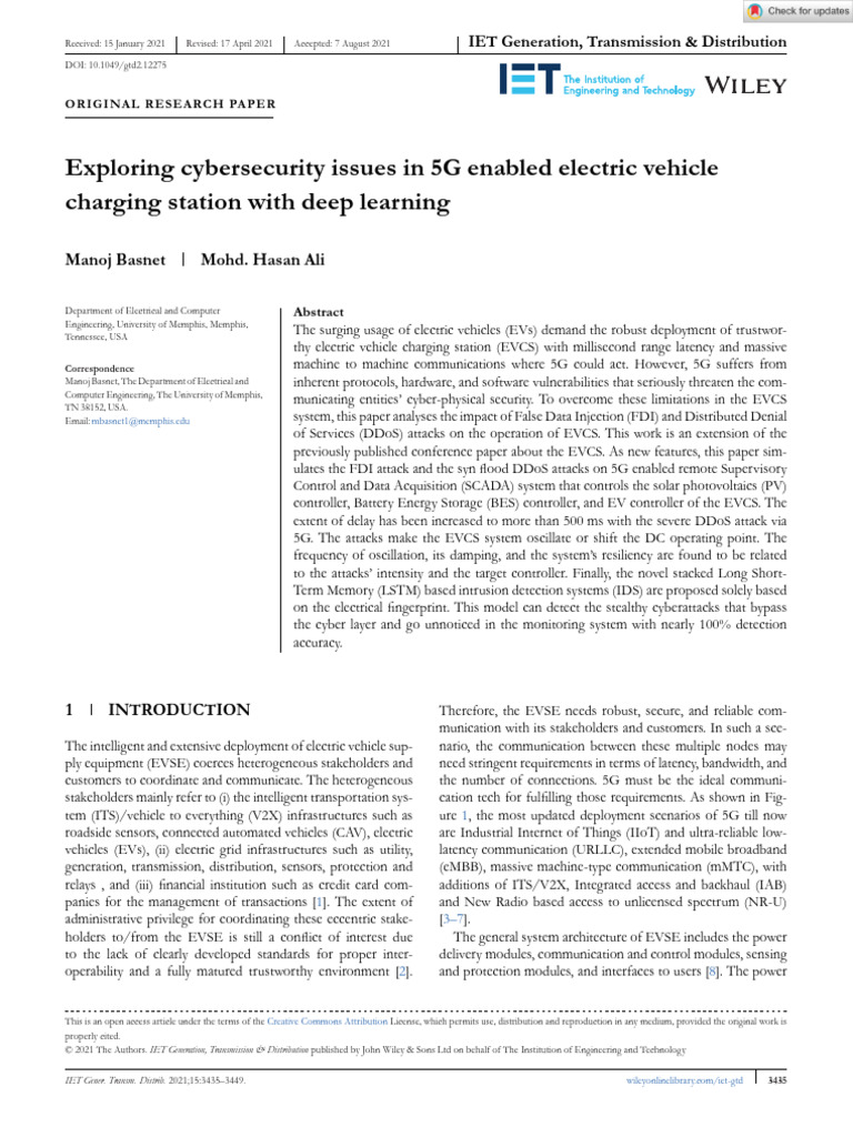 Iet Generation Trans Dist 2021 Basnet Exploring Cybersecurity Issues In 5g Enabled