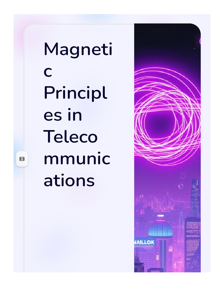 Magnetic Principles in Telecommunications Gamma | PDF | Inductor ...