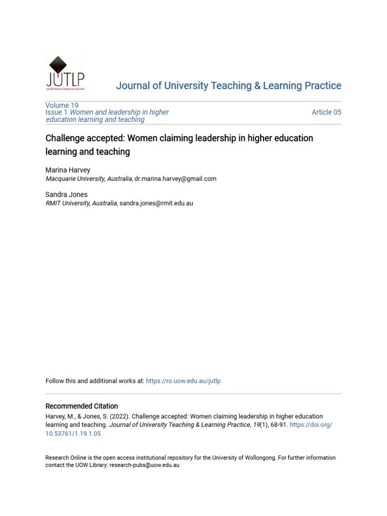 Ej 1336140 | PDF | Leadership | Reflective Practice