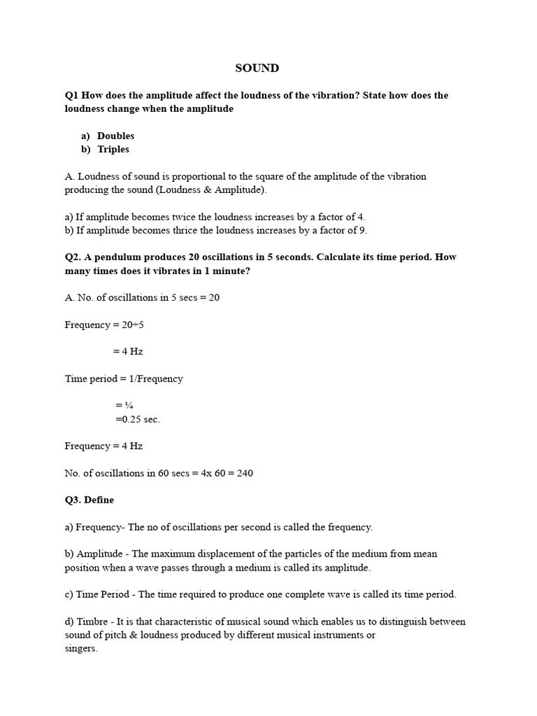 Sound 8th NB | PDF | Sound | Frequency