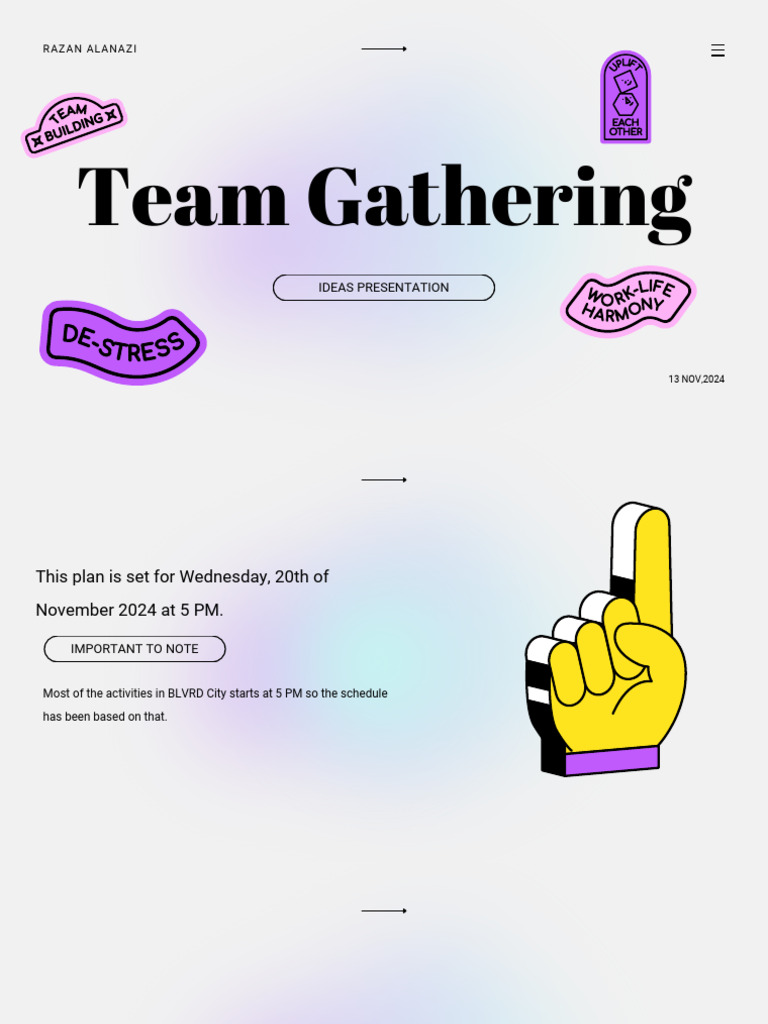 Team Gathering.pdf | PDF | Restaurants