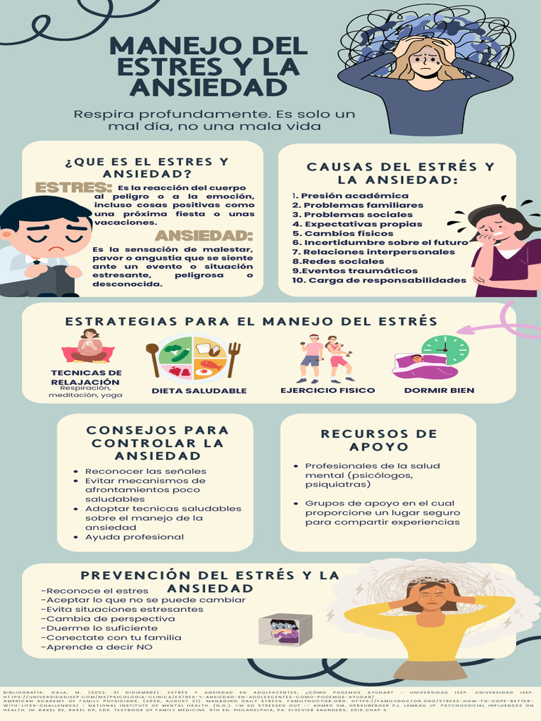 Manejo Del Estres y La Ansiedad | PDF | Ansiedad | Estrés (biología)