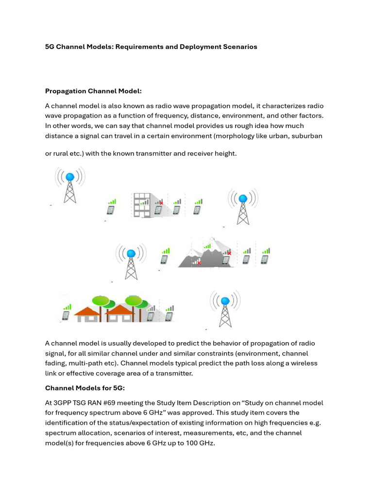 5G Channel Models | PDF | Radio Propagation | Radio