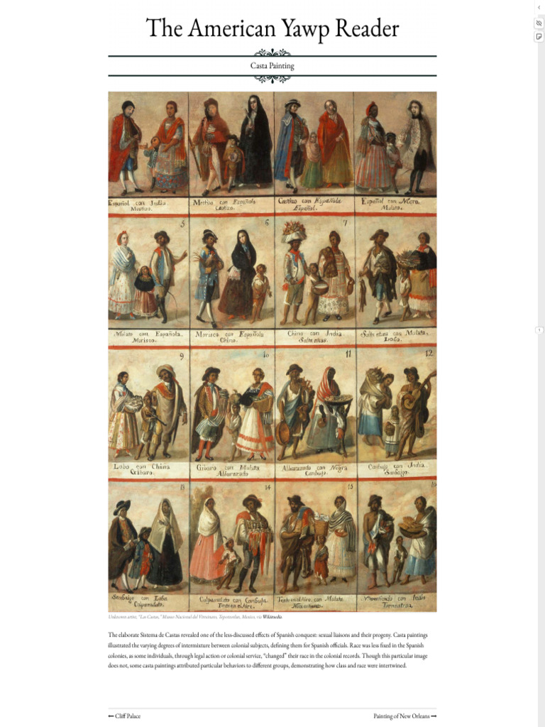 Spanish Colonial Casta System | PDF | Race (Human Categorization ...
