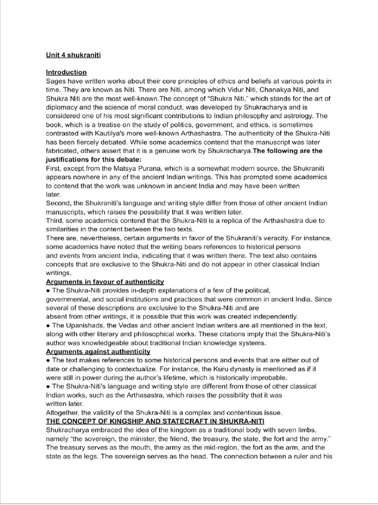 AMIPT Unit 4 Shukraniti | PDF
