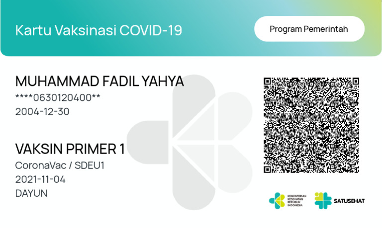 Vaccine-Certificate-Dose 1-Muhammad Fadil Yahya-28 | PDF