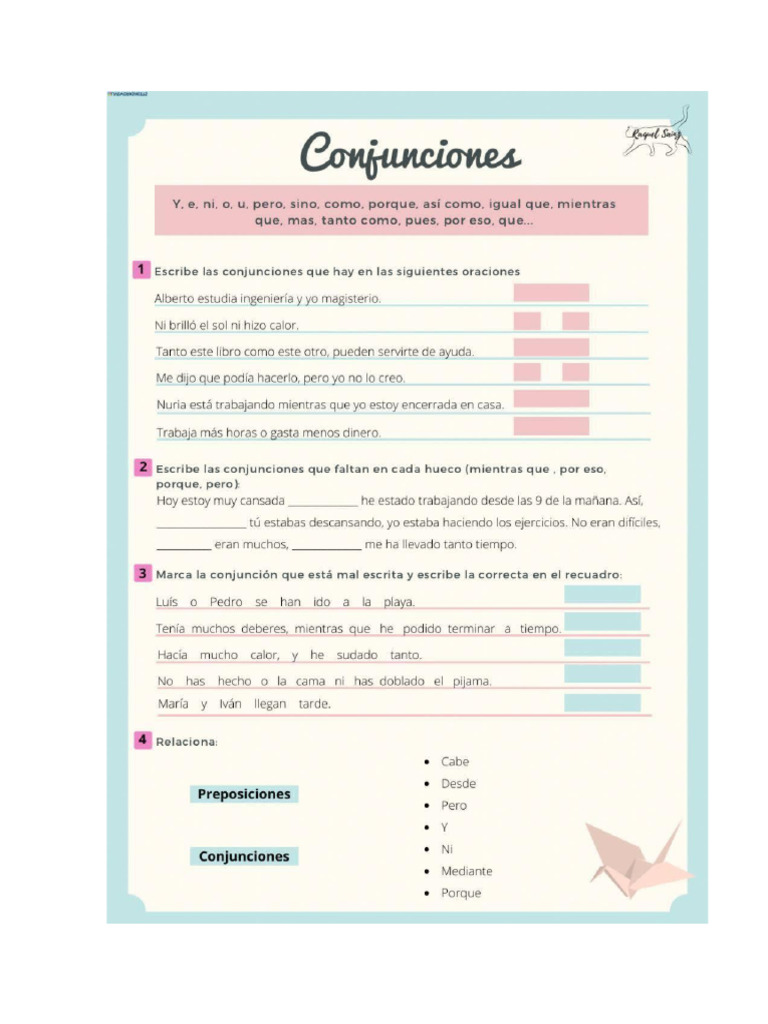 ejercicio de conjuncion | PDF