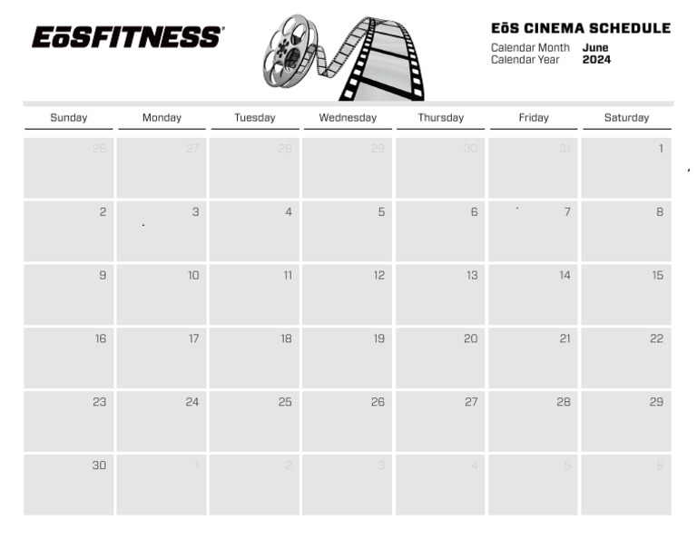 EōS Cinema June 2024 Schedule | PDF