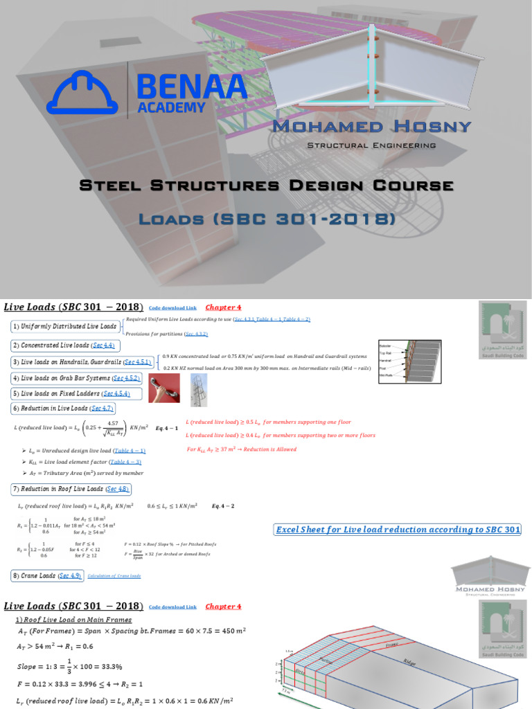 03b - Live Loads (SBC 301-2018, ASCE 7-16) | PDF