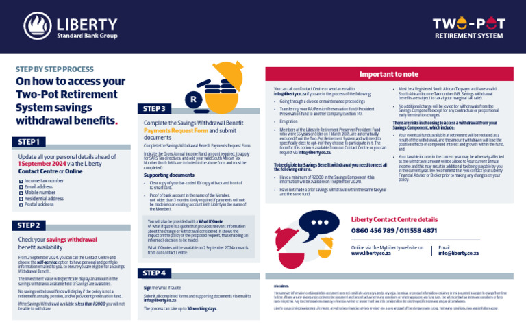 Liberty How To Claim Infographic | PDF | Taxes | Retirement