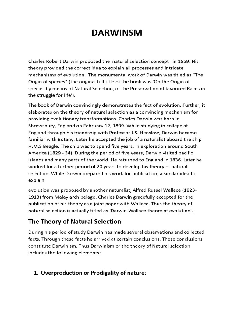1623290616 | PDF | Natural Selection | Charles Darwin